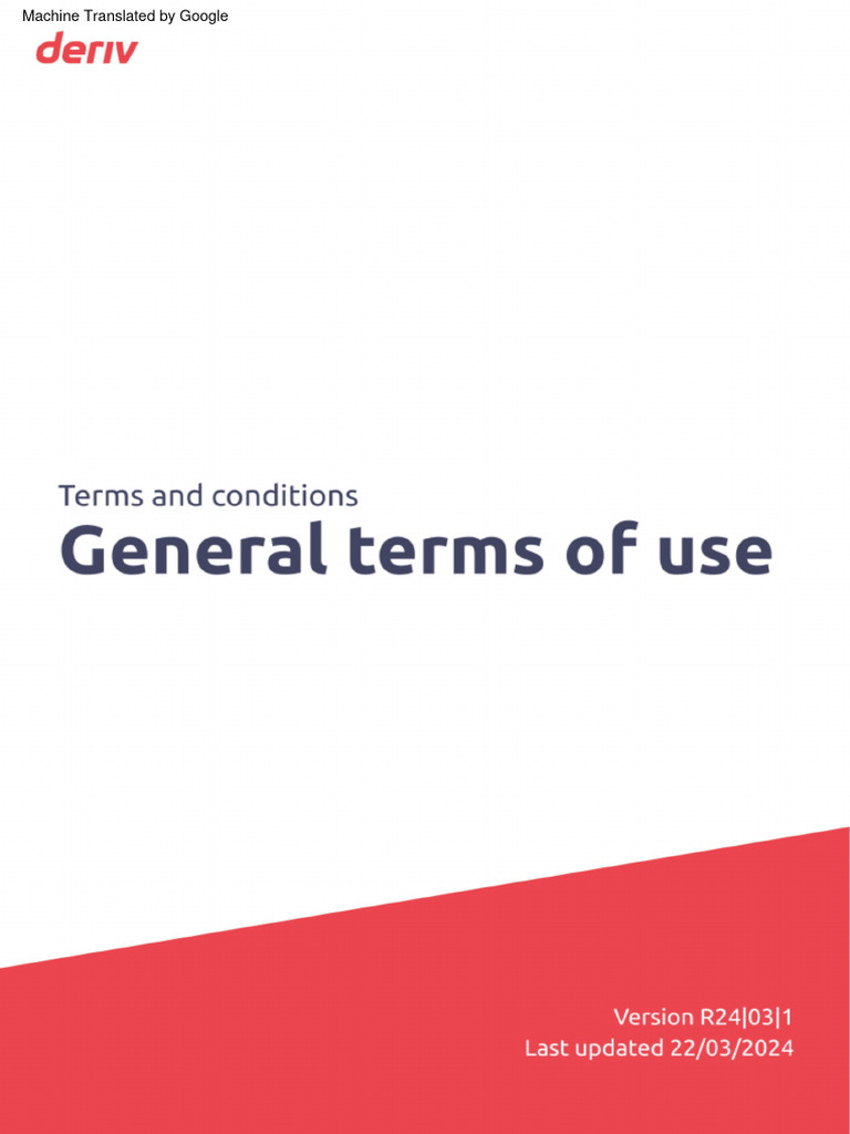 General Terms | Download Free PDF | Identity Document | Legal Liability