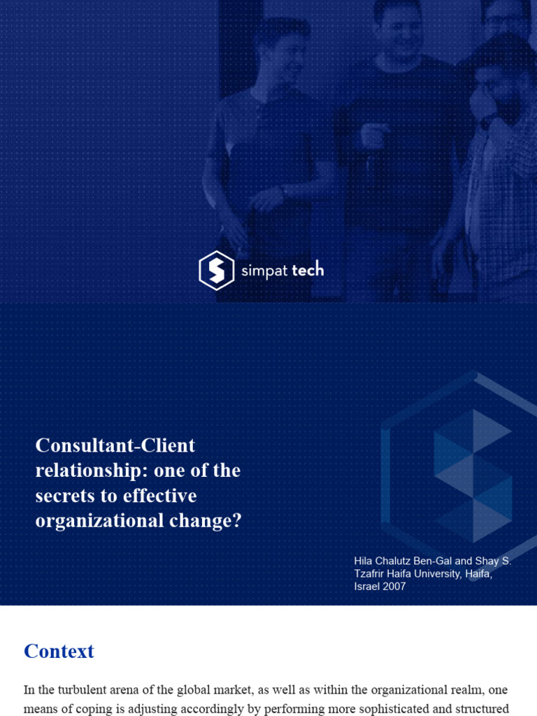 Consultant-Client Relationship - One of The Secrets To Effective ...