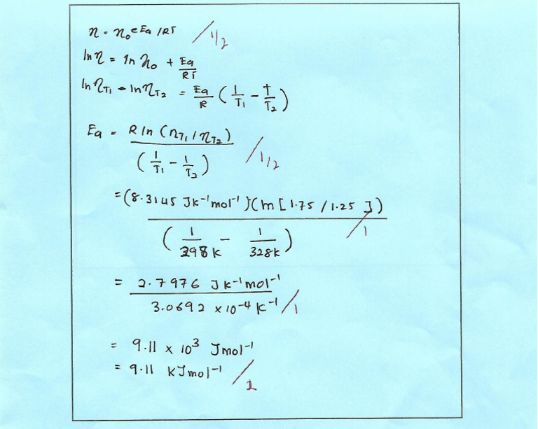 Quiz 1 - Pchem II - May 2019 - A | PDF