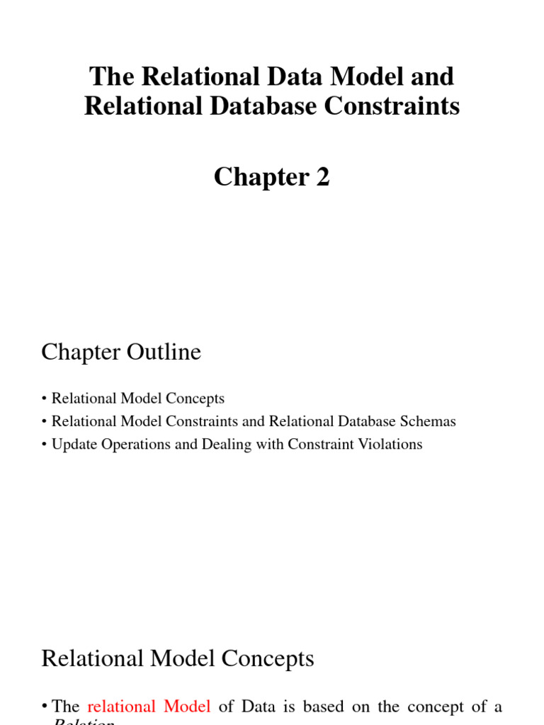 Lecture 3 Db Pdf Relational Model Relational Database