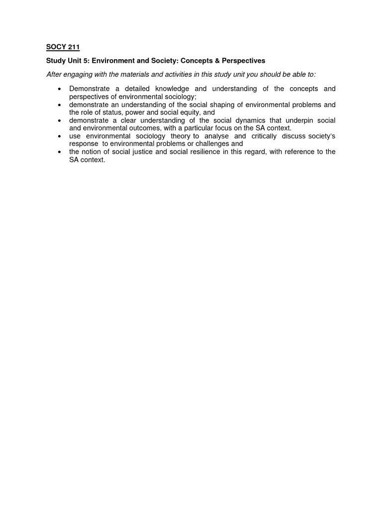 SOCY 211 Unit 5 Notes | PDF | Social Constructionism | Sociology