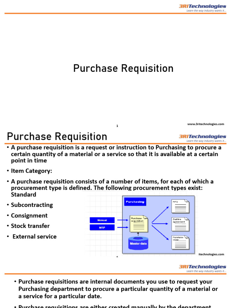 Purchase Requisition | PDF | Computing | Business