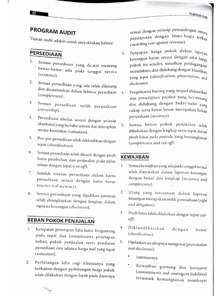 Materi 21. Program Dan Prosedur Audit Untuk Persediaan Dan Utang Usaha ...