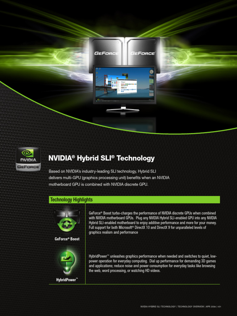 NVIDIA Hybrid SLI Overview | PDF | Graphics Processing Unit | Personal ...