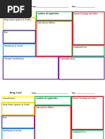 Drug Card Template | PDF