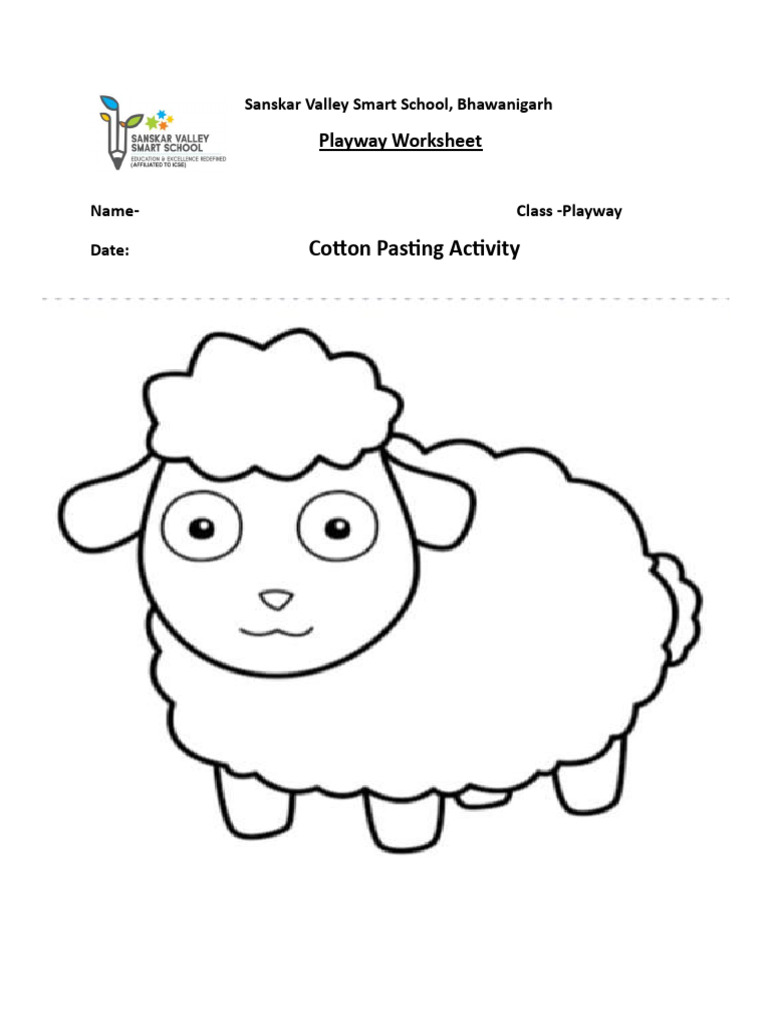 Playway Worksheet-7 Ms - Esha | PDF