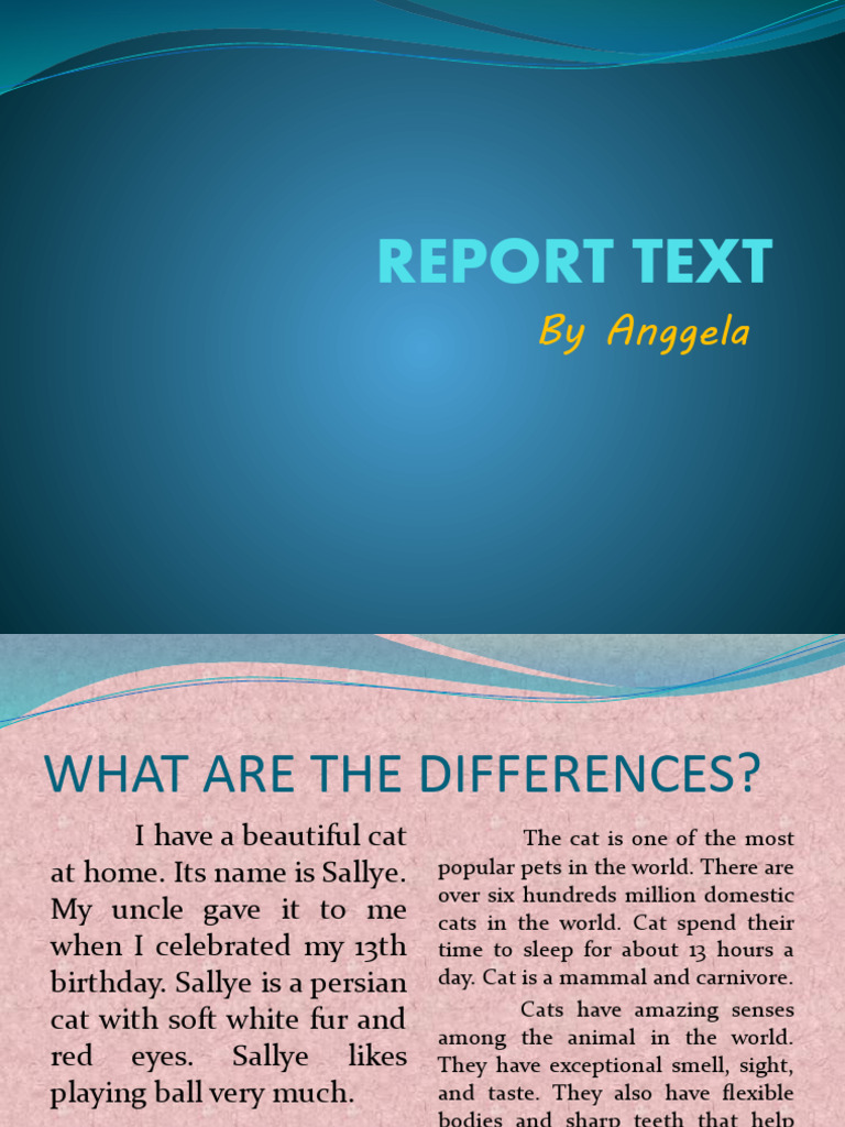 Report Text | PDF | Cats | Mammals