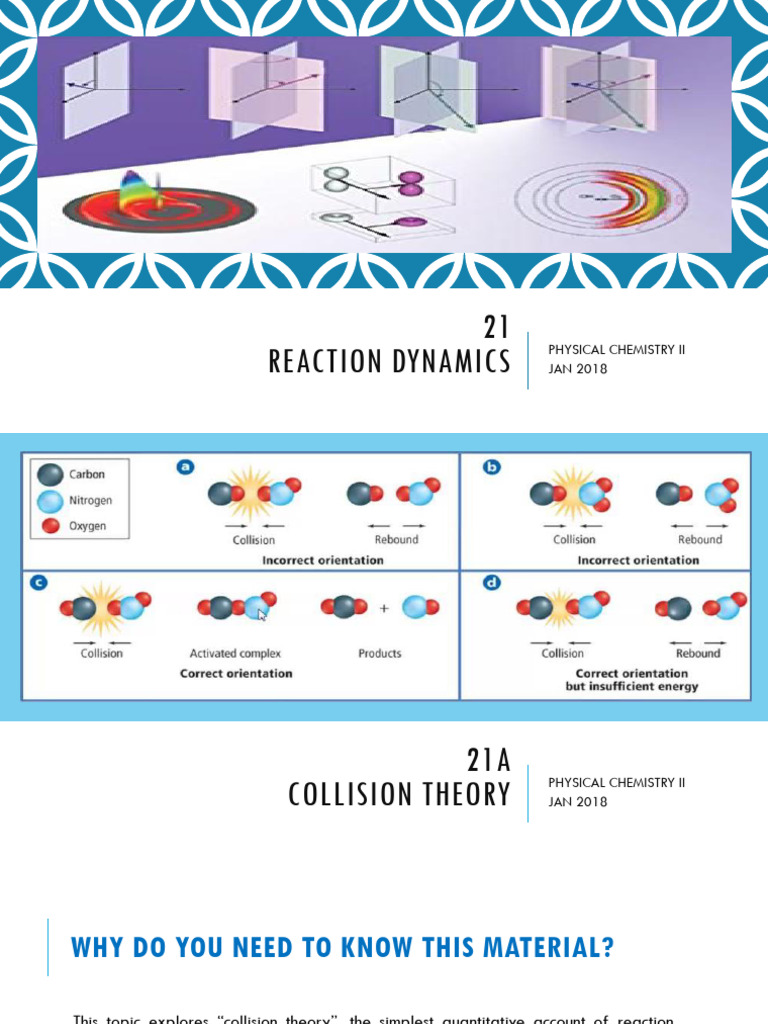 21a. Collision Theory | PDF | Reaction Rate Constant | Physical Chemistry