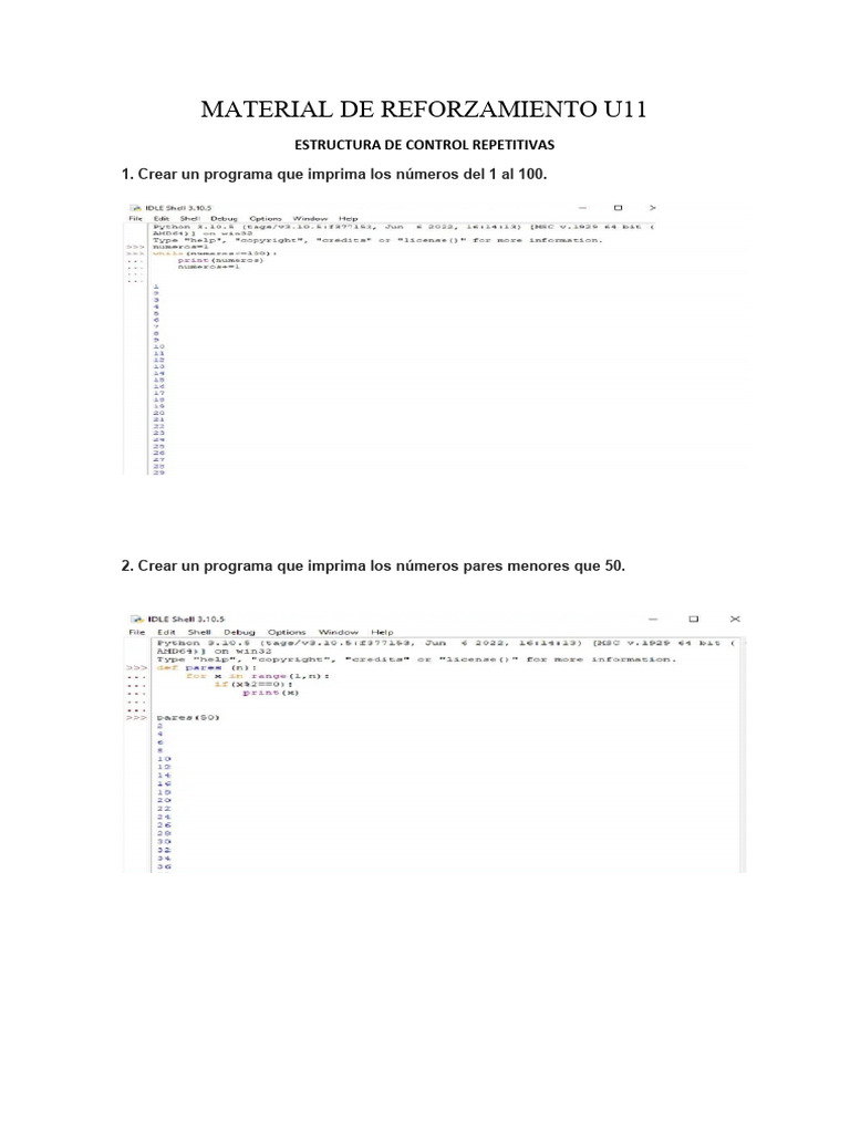 Material de Reforzamiento u11 | PDF