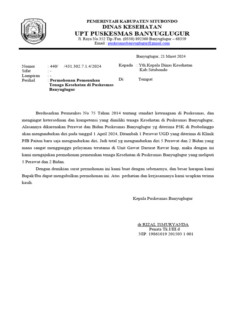 Form Surat Undangan | PDF