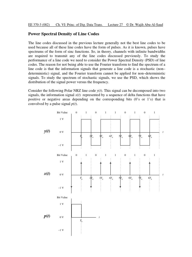 PSD Theory | PDF | Spectral Density | Bandwidth (Signal Processing)