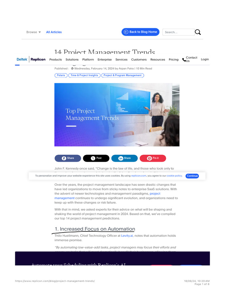 14 Project Management Trends Emerging in 2024 | Download Free PDF ...