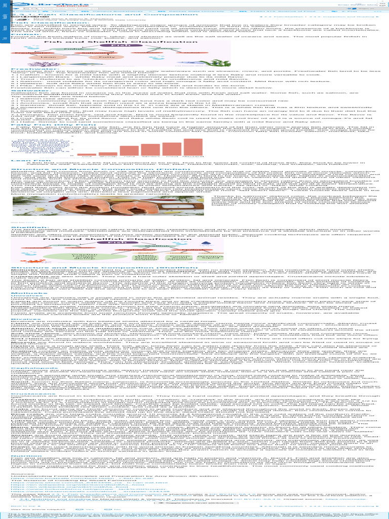 Fish and Shellfish Guide | PDF | Fish | Fat