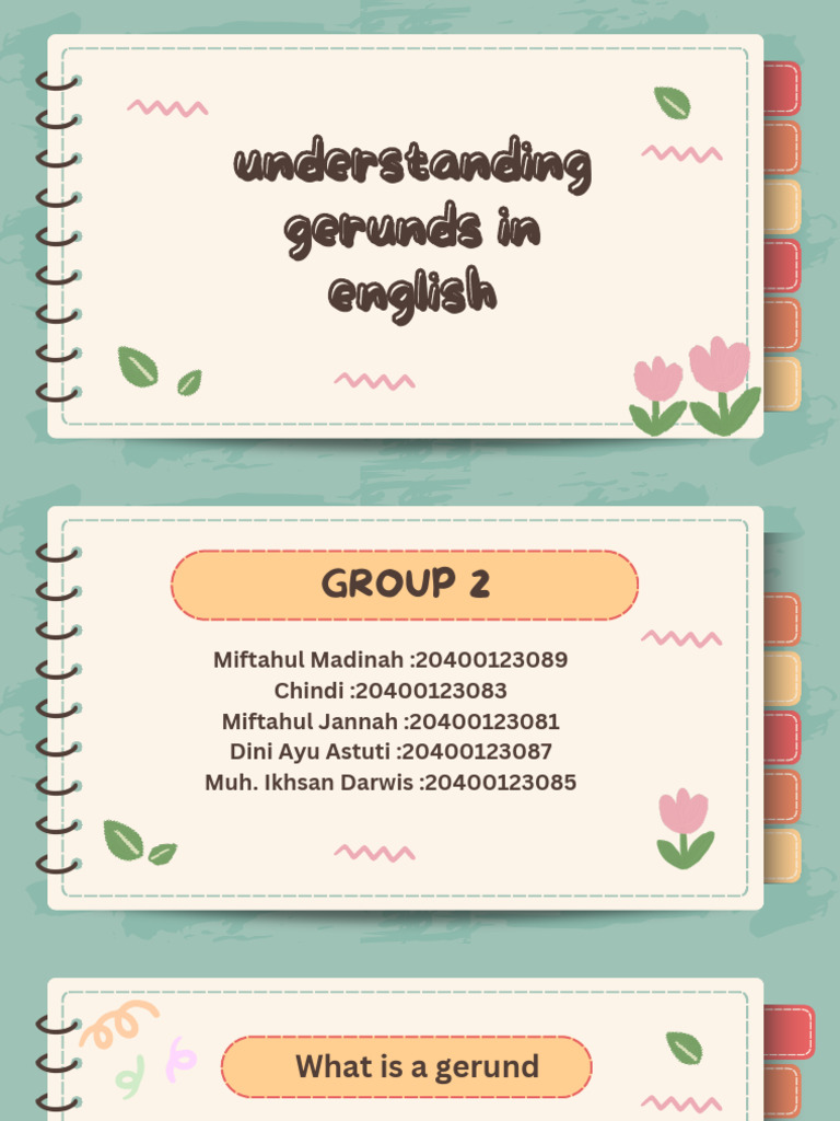 Grammar Ppt Group 2 | PDF | Verb | Semantic Units