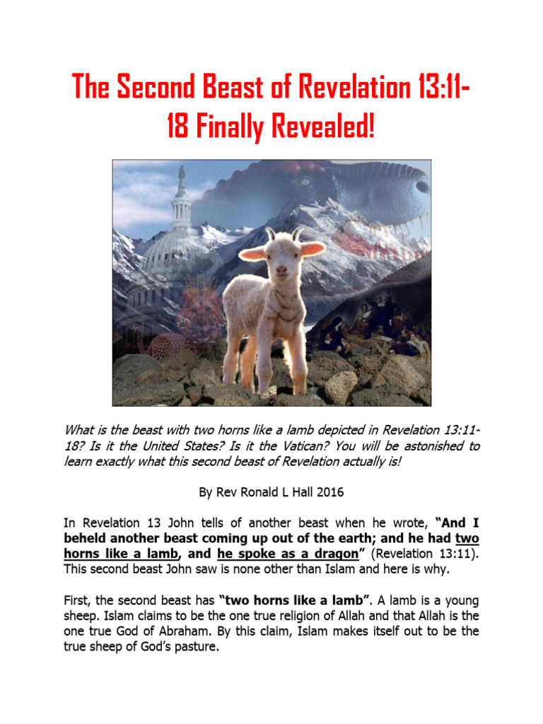 The Second Beast of Revelation Finally Revealed | PDF | Number Of The ...
