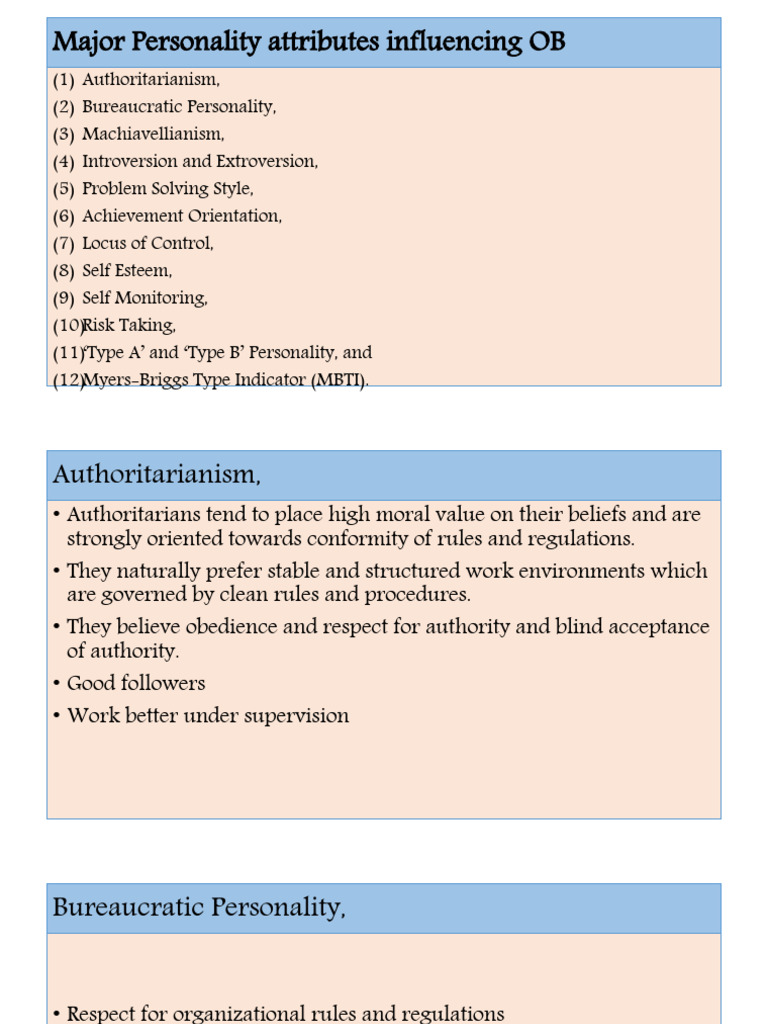 Types of Personality | Download Free PDF | Self Esteem | Social Psychology
