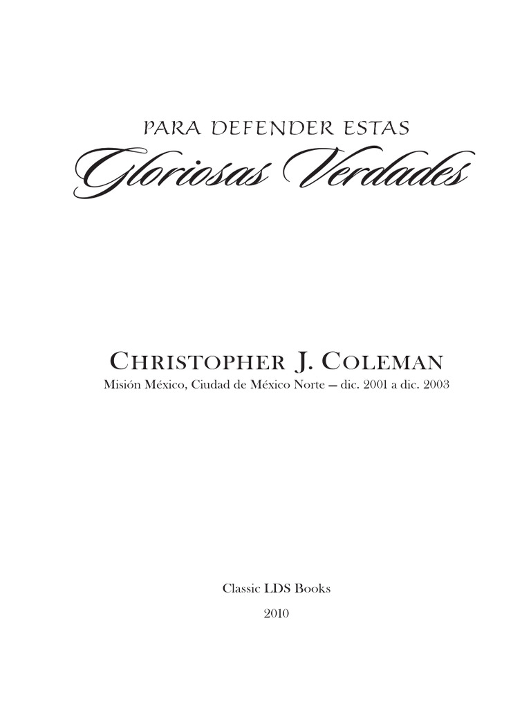 Defendiendo Verdades SUD y Testigos | PDF | Biblia | Jesús
