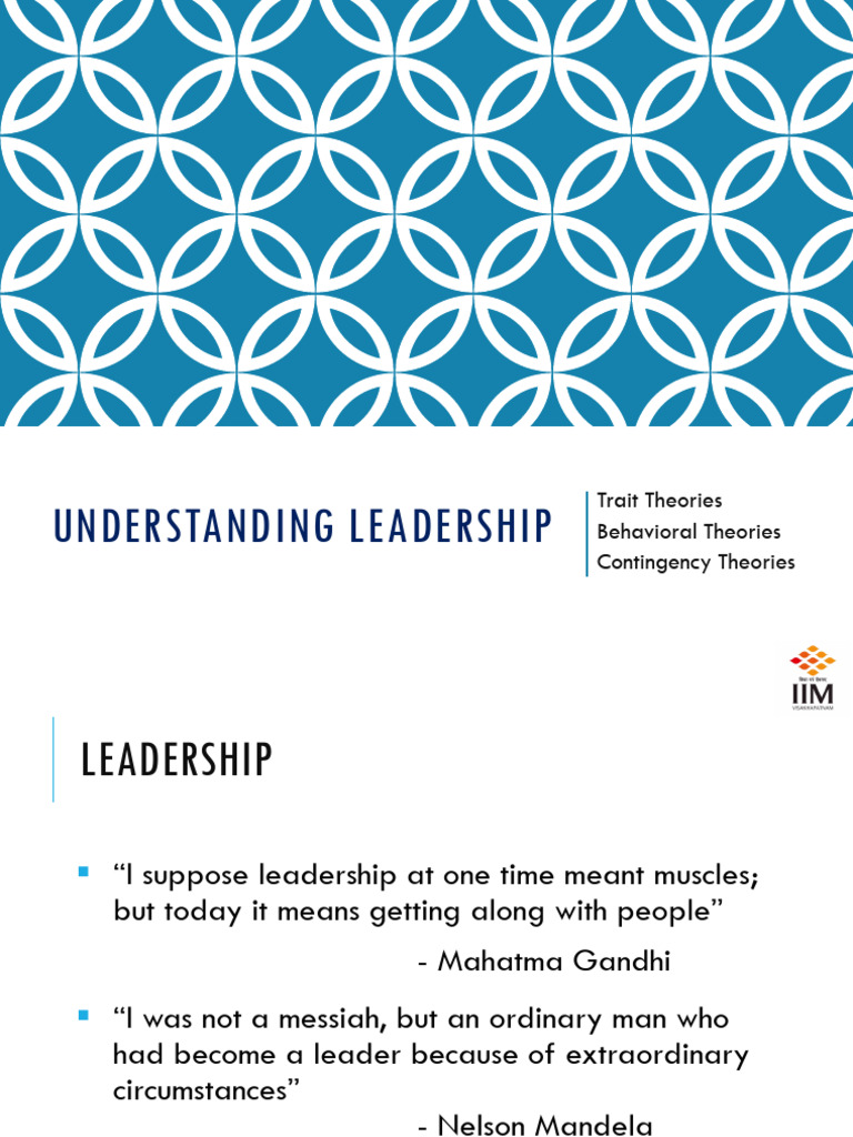 Session 16 - Understanding Leadership | PDF | Leadership | Control ...