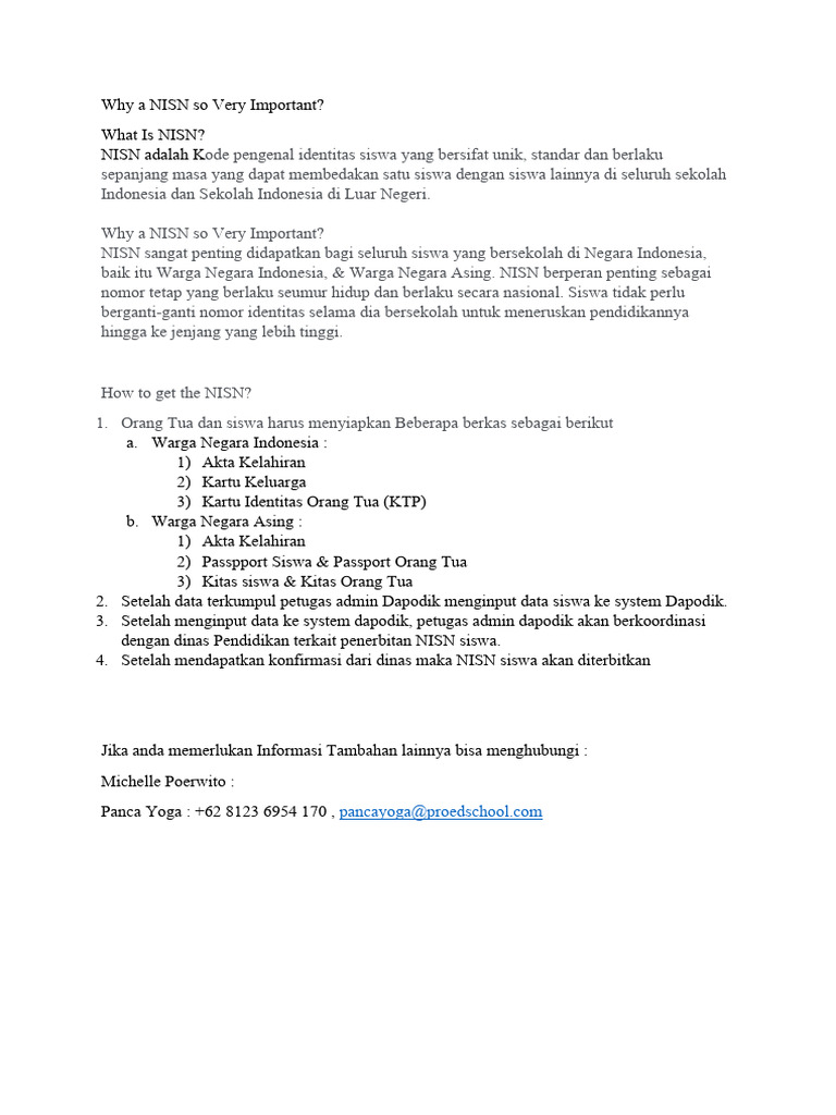 Draft Announcement For Parents | PDF | Identity Document | International Law