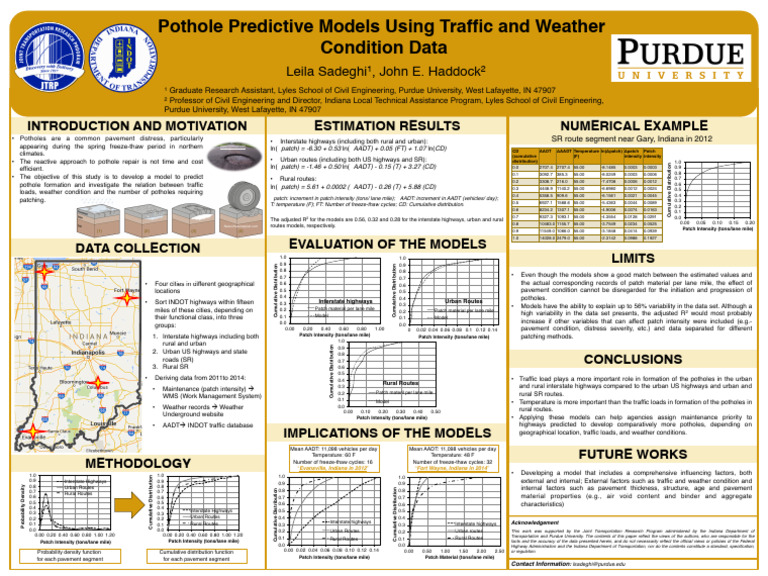 Pothole Predictive Models Using Traffic and Weather_Leila Sadeghi ... Pothole Predictive Models Using Traffic and Weather_Leila Sadeghi ...