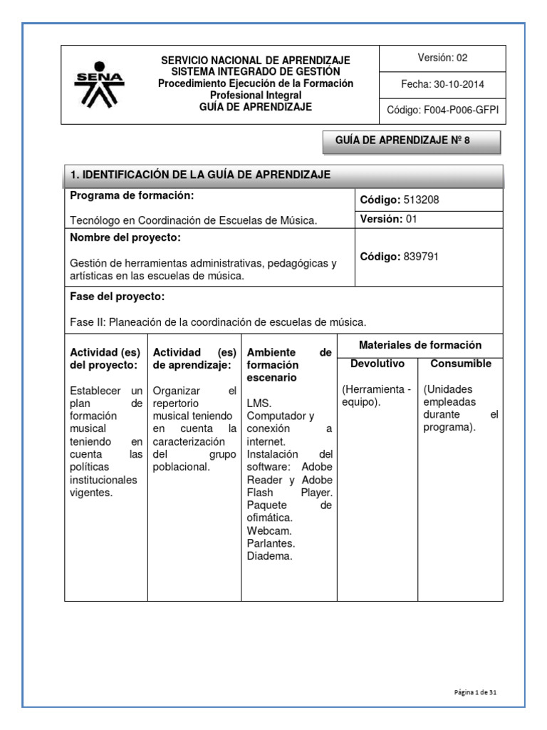 Guia De Aprendizaje Aa8 Pdf Evaluación Colombia