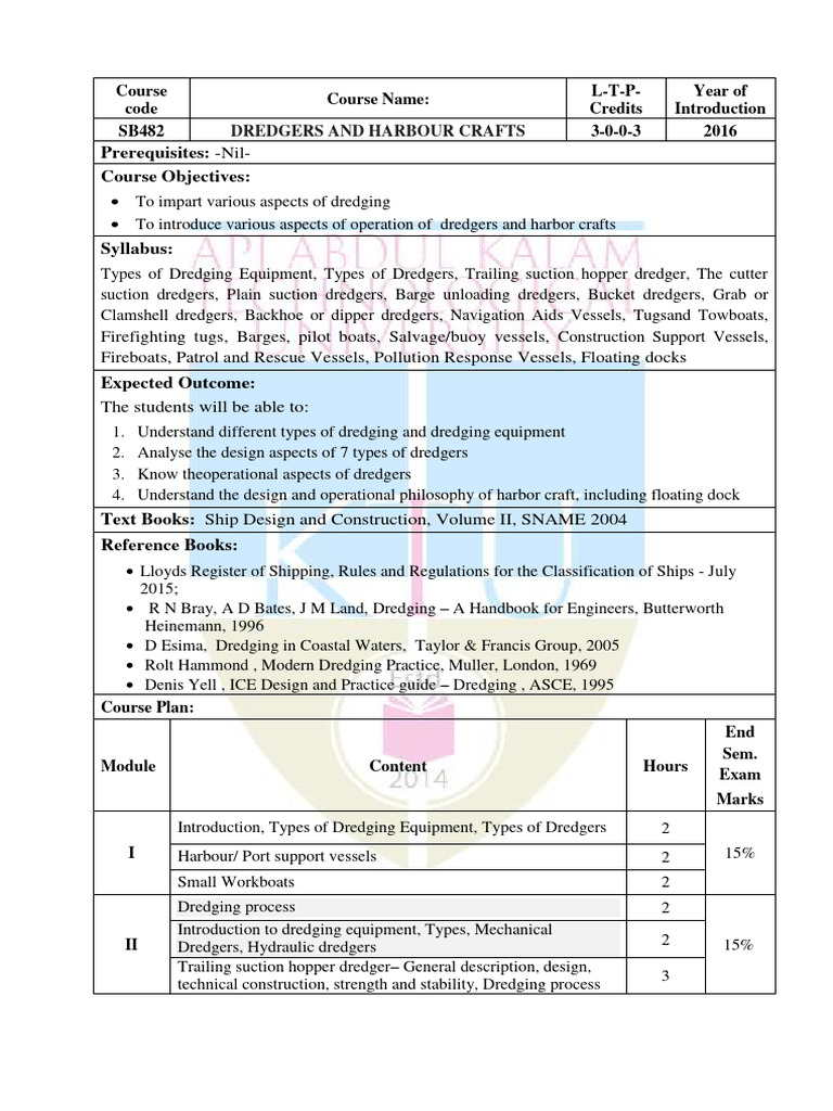 SB482 Dredgers and Harbour Crafts | PDF | Dredging | Ships