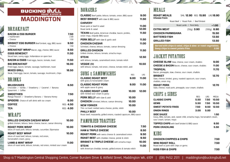 Breakfast and Burger Menu Options | PDF | Hamburgers | Bacon