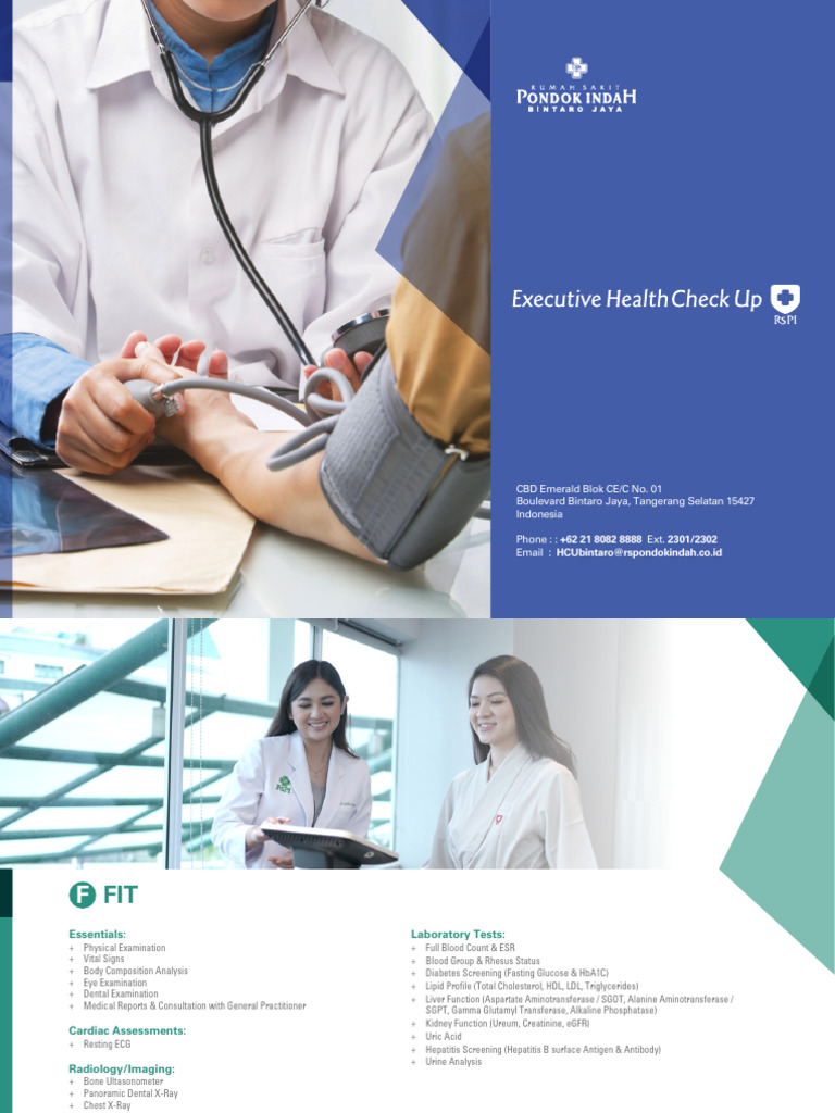 Paket EHCU RSPI Bintaro Jaya 2024 | PDF | Radiology | Cholesterol