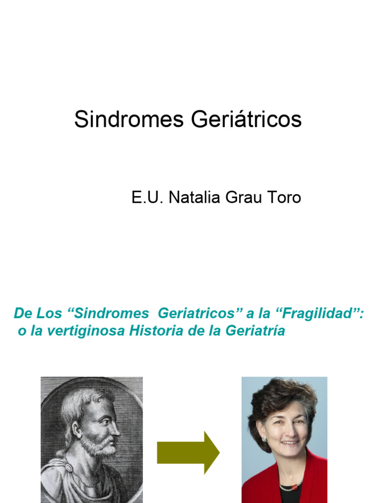 Síndromes Geriátricos y Fragilidad | PDF | Demencia | Medicina CLINICA