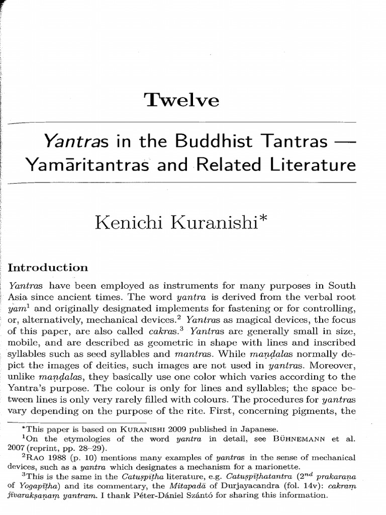 Chapter 12 of Budhist Yantras | PDF | Tantra | Vajrayana