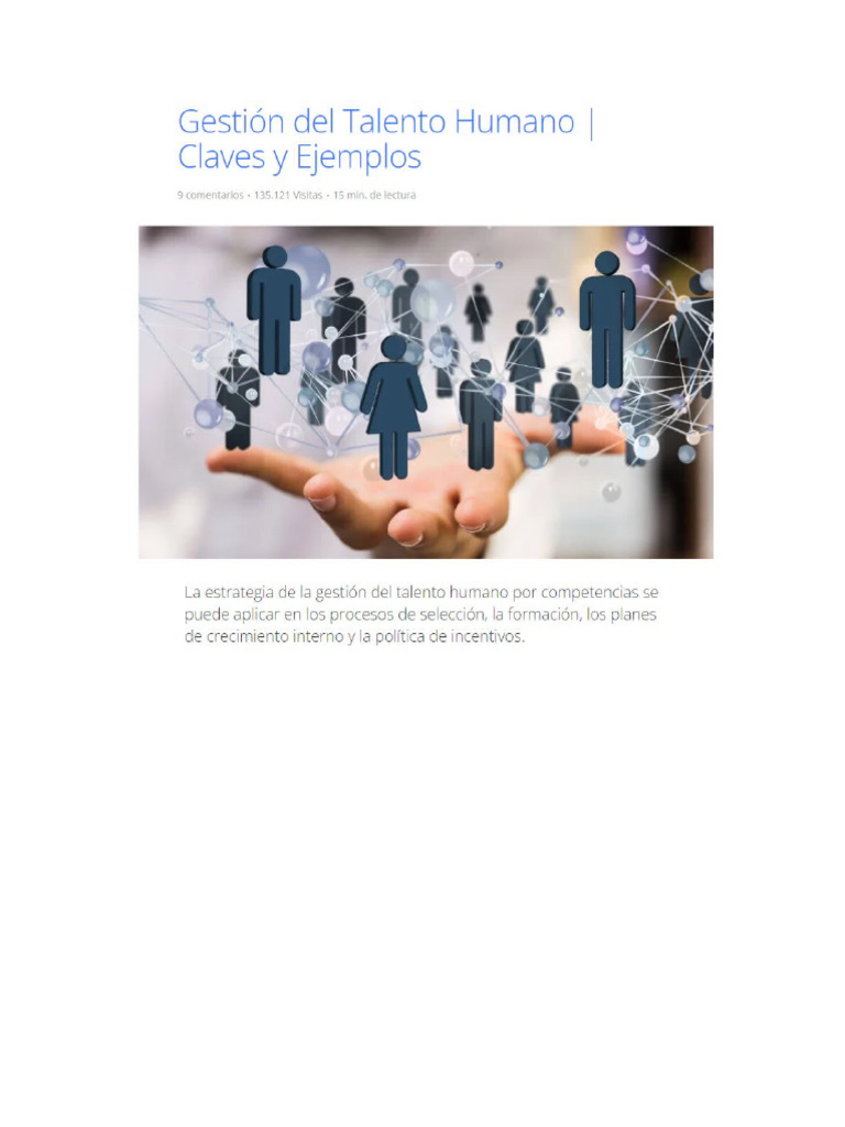 Tipos de Talentos Humanos | PDF