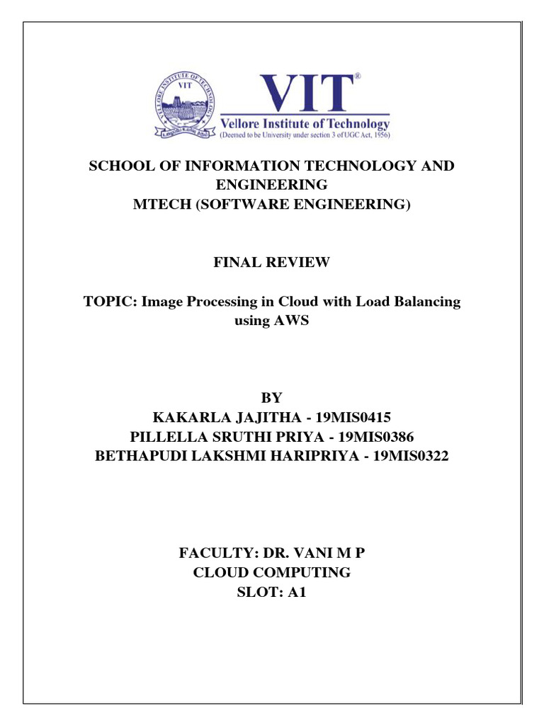 Cloud Computing Final | PDF | Cloud Computing | Load Balancing (Computing)