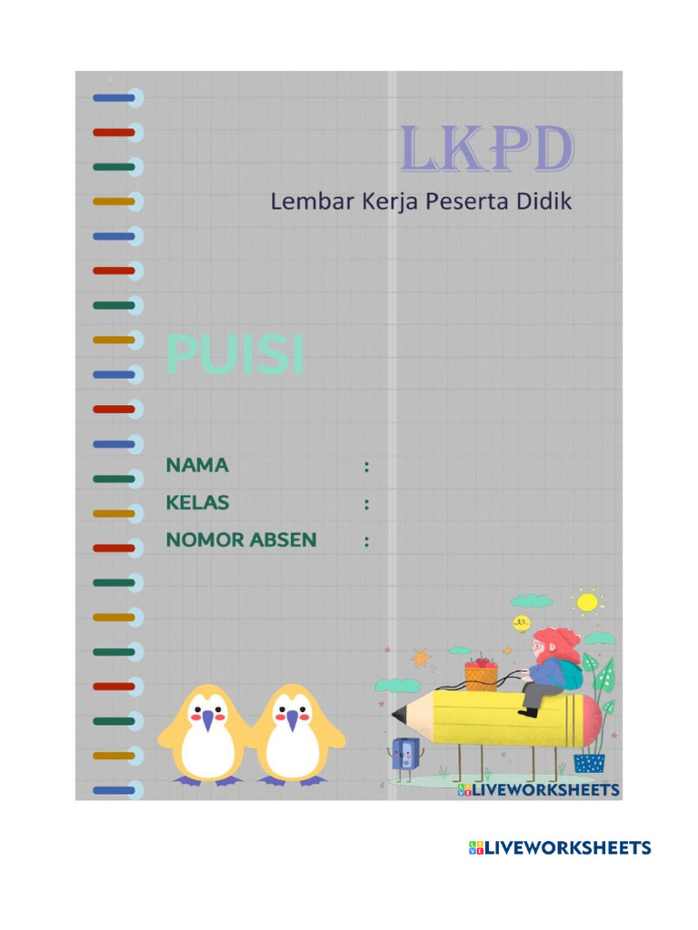 Replizonri - LKPD Bahasa Indoensia Kelas X Materi Mendalami Puisi | PDF