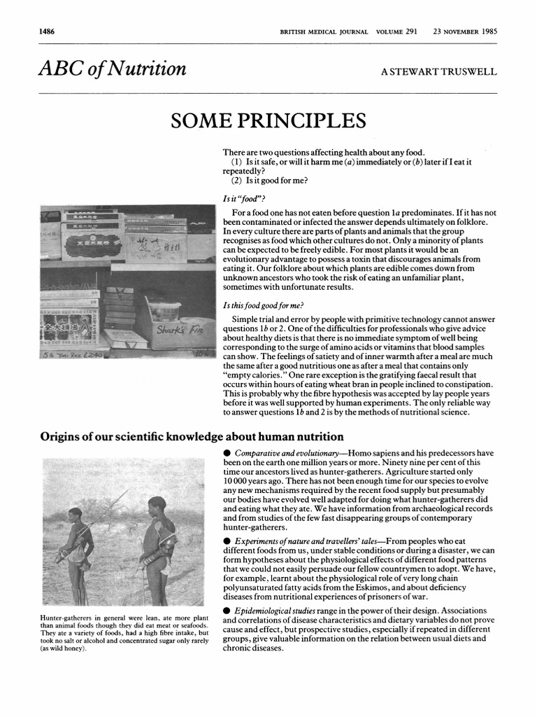 ABC of Nutrition. Some Princip | PDF | Nutrients | Food Energy