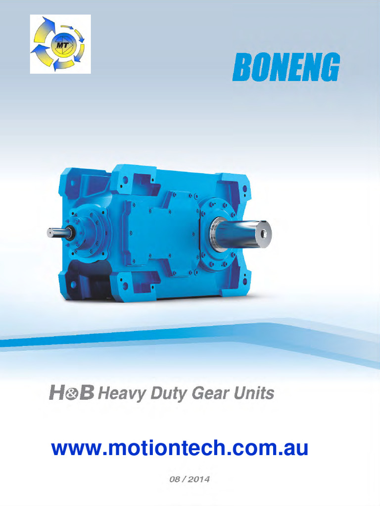 H B Series Heavy Duty Gearbox Sizes 4 To 12 060416 | PDF | Engines | Gear