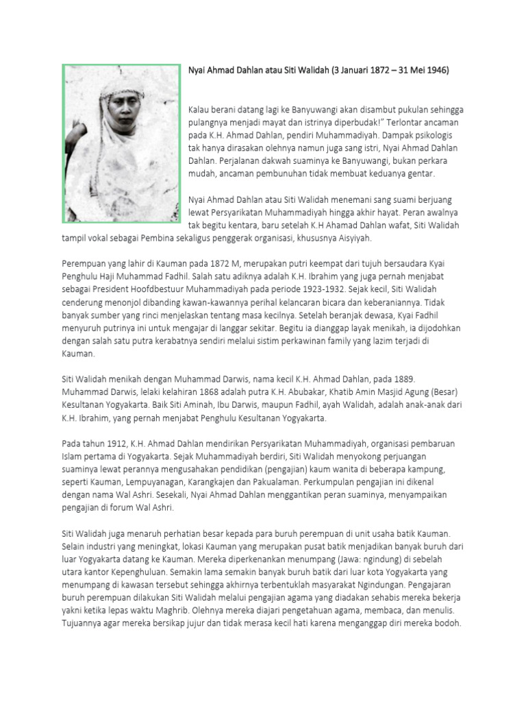 Nyai Ahmad Dahlan | PDF