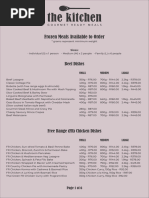 Tender Loving Cuisine Menu 2023/24 | PDF | Cheesecake | Curry