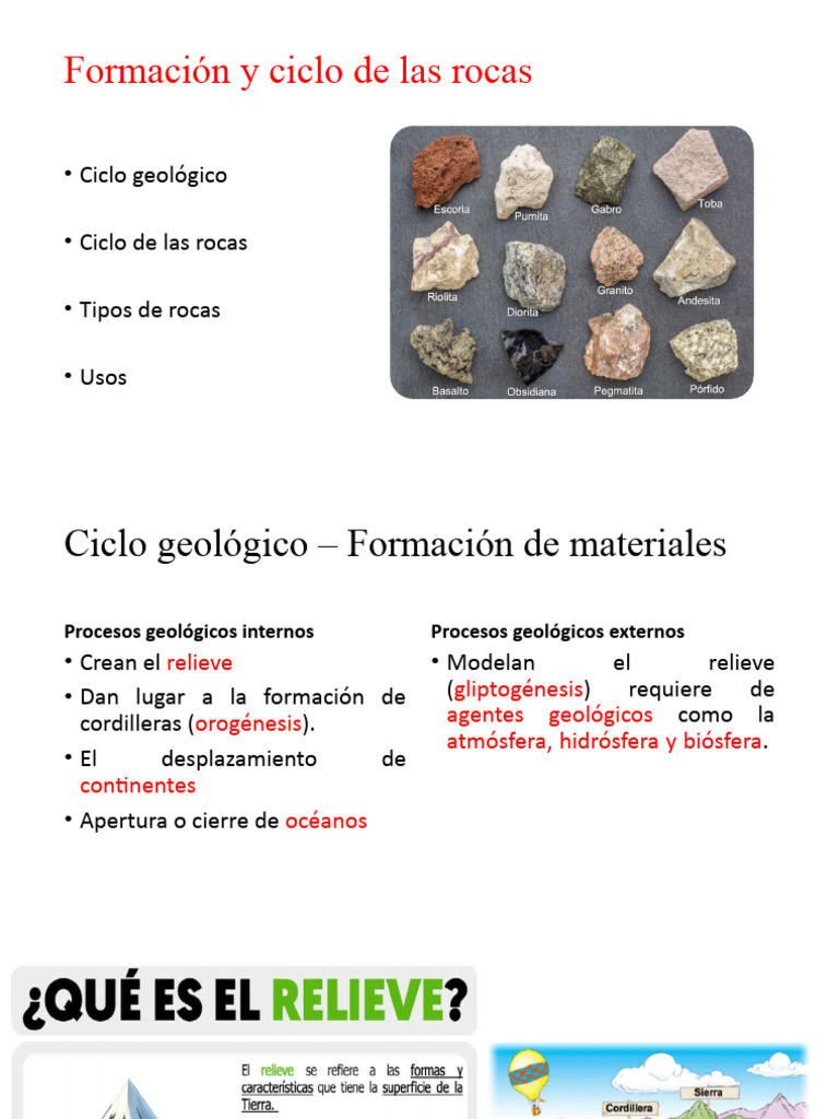 Gliptogénesis y ciclo de las rocas | PDF