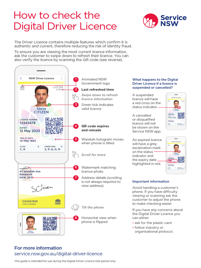 Digital Driver Licence Quick Reference Guidekojn | PDF | Qr Code ...