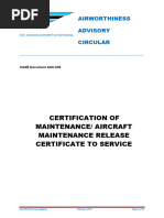Authorized Release Certificate: Faa Form 8130-3, Airworthiness Approval ...