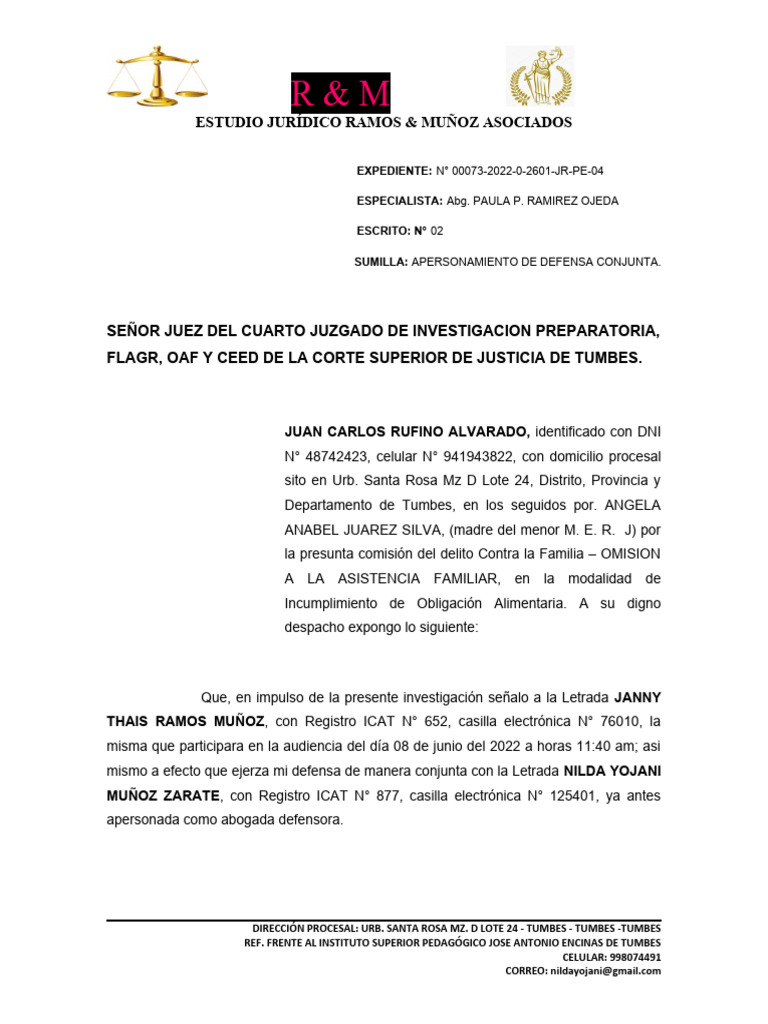 Defensa Conjunta | PDF | Justicia | Crimen y violencia