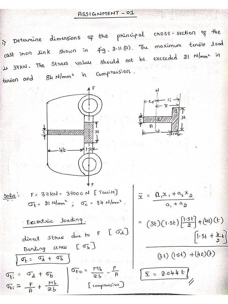 Machine Design Assignment 1 | PDF
