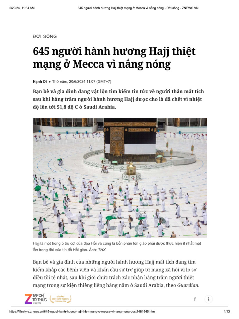 Hajj dead in Meca | PDF