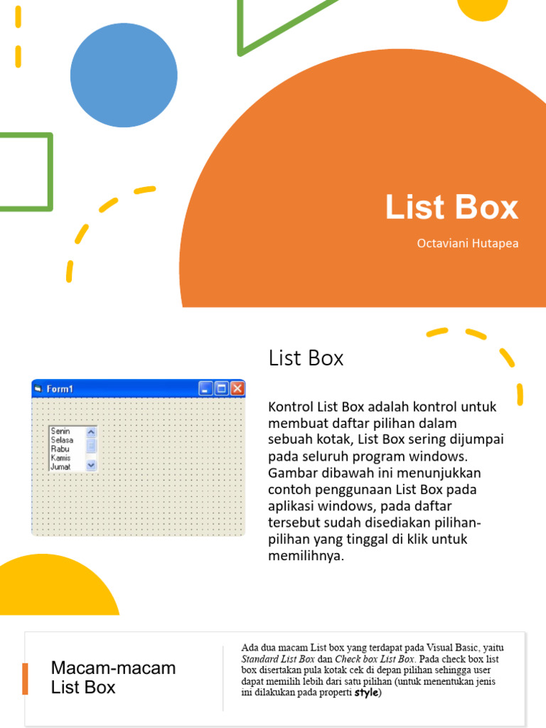 M11 - Listbox | PDF