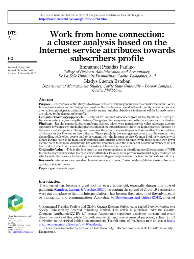 Clustering 4 | PDF | Cluster Analysis | Internet Service Provider