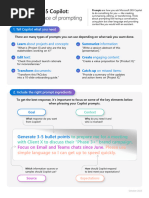 Microsoft Copilot Cheat Sheet V4 | PDF | Microsoft Excel | Computing