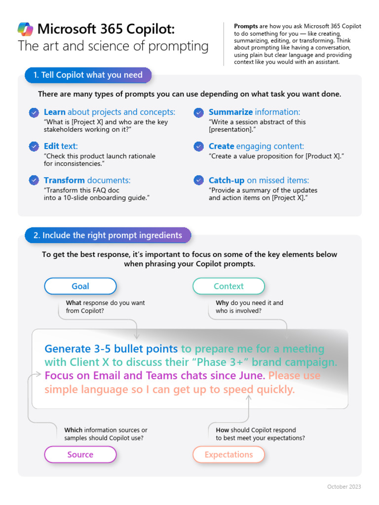 Mastering Microsoft Copilot Prompts | PDF | Human Communication ...