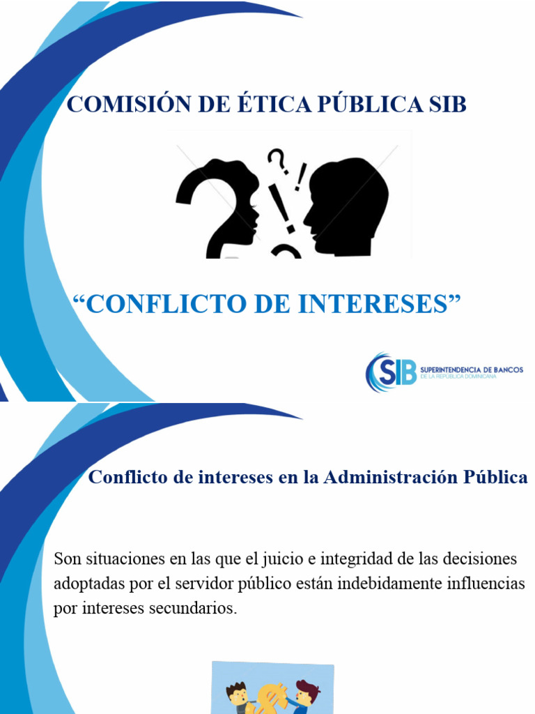 Conflictos de Intereses en la Administración Pública | PDF ...