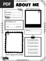 All About Me Poem | PDF