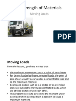 Moving Loads (ILD) | PDF | Beam (Structure) | Bending